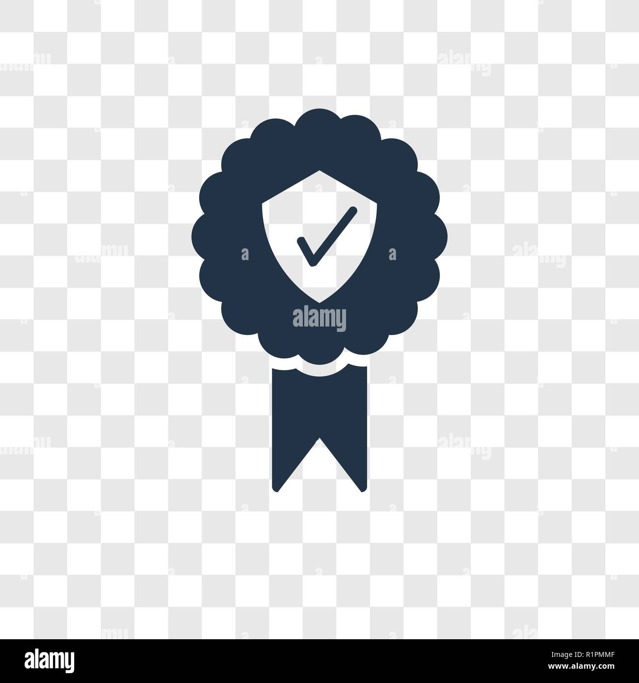 Medal vector icon isolated on transparent background, Medal ...