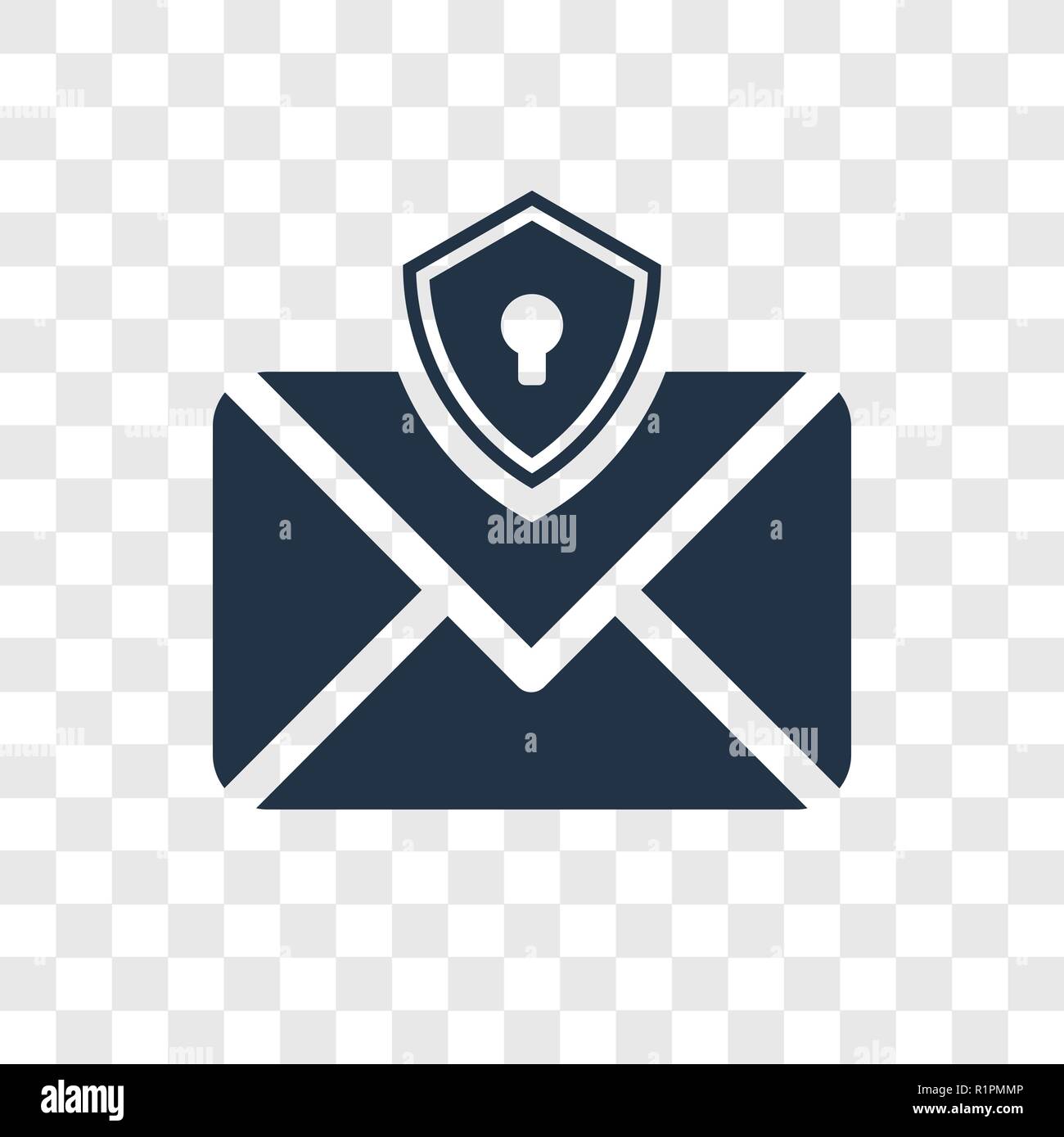 Letter vector icon isolated on transparent background, Letter ...