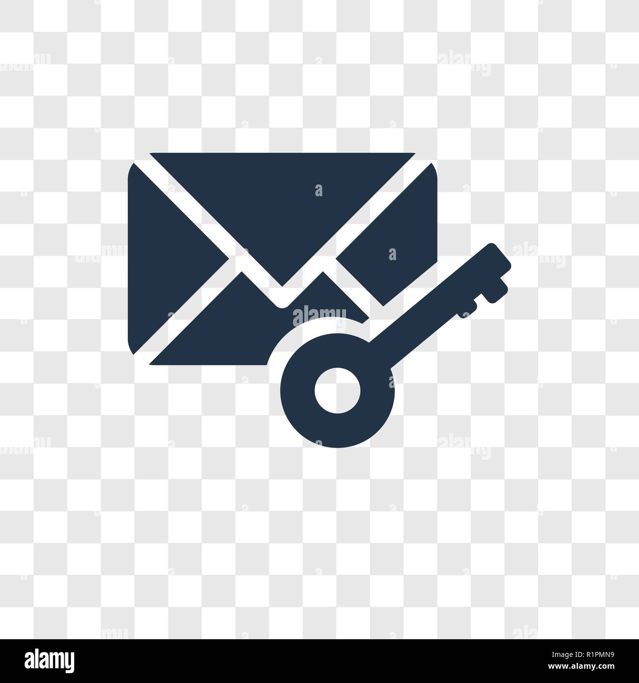 Letter vector icon isolated on transparent background, Letter ...