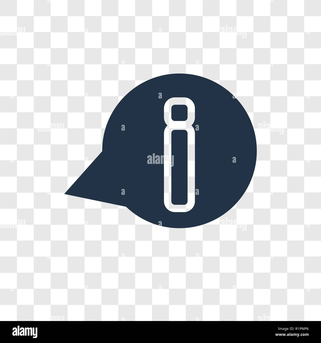 Information vector icon isolated on transparent background, Information ...