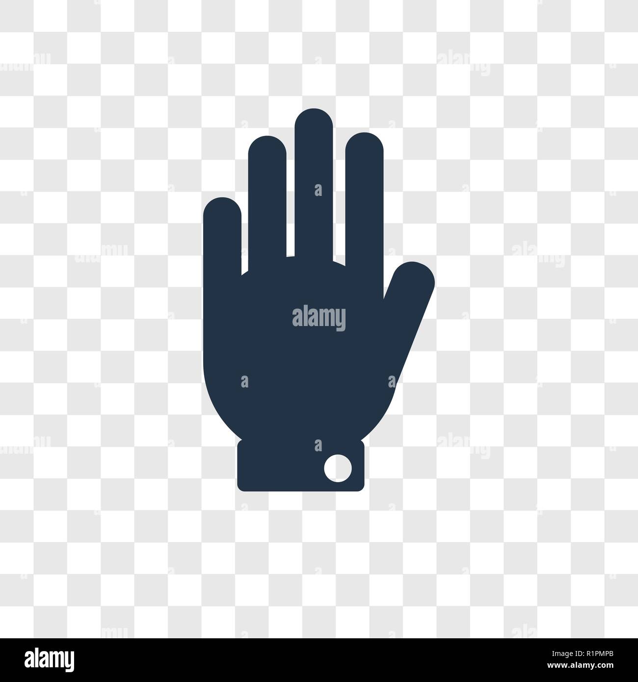 Right to objection vector icon isolated on transparent background ...