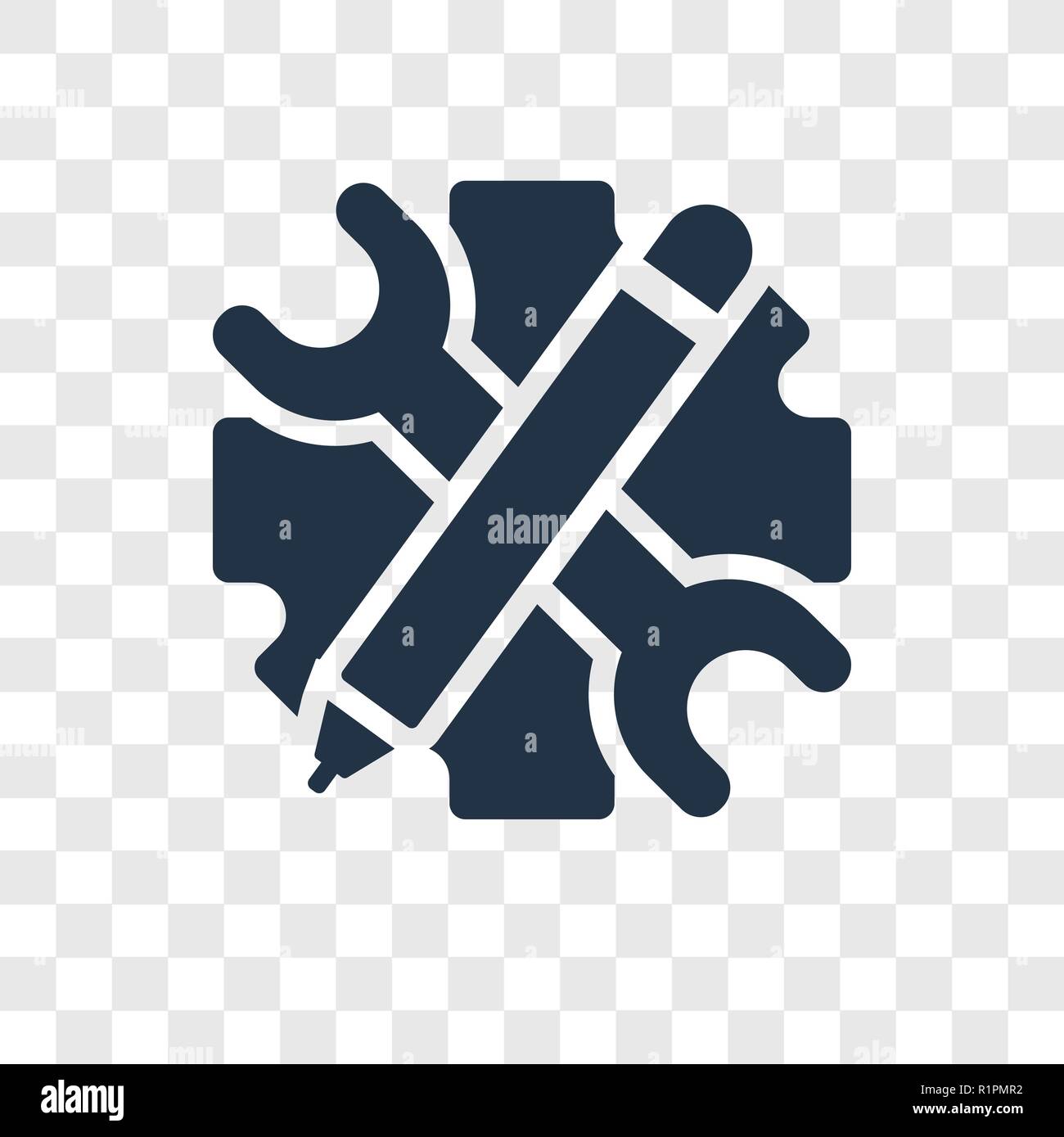 Rectification vector icon isolated on transparent background ...