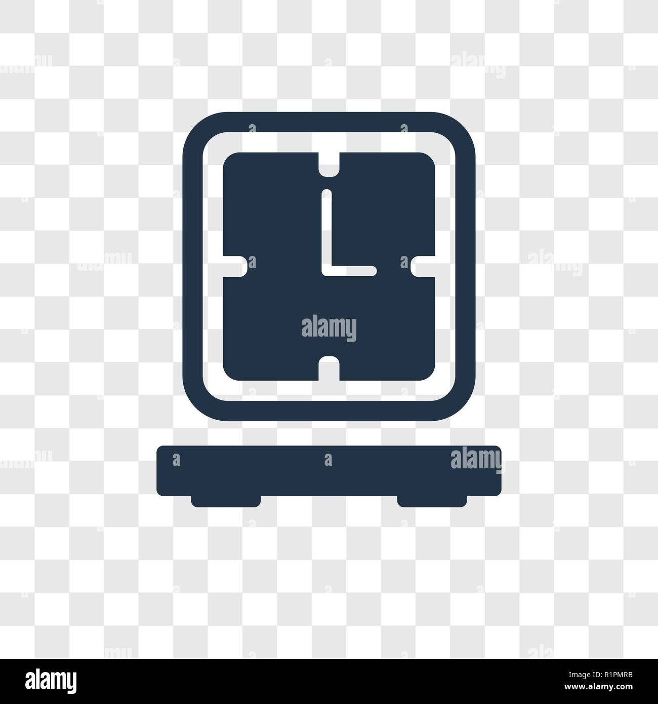 Clock vector icon isolated on transparent background, Clock ...