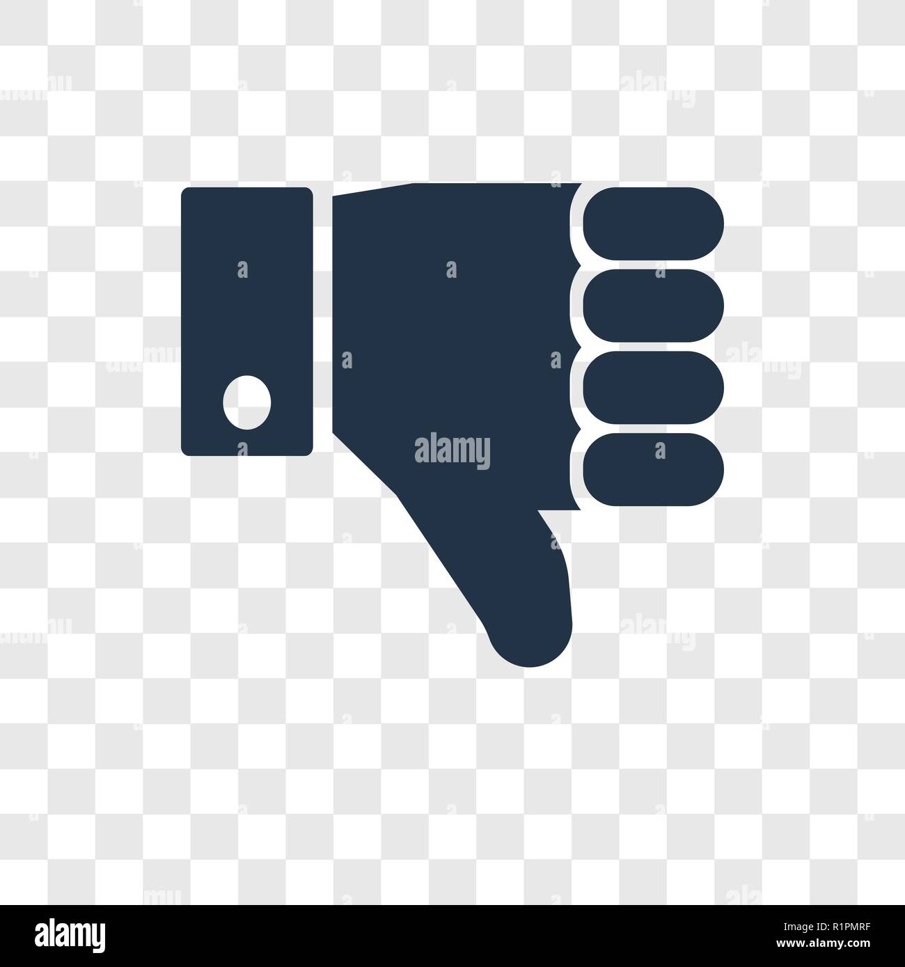 Right to objection vector icon isolated on transparent background ...