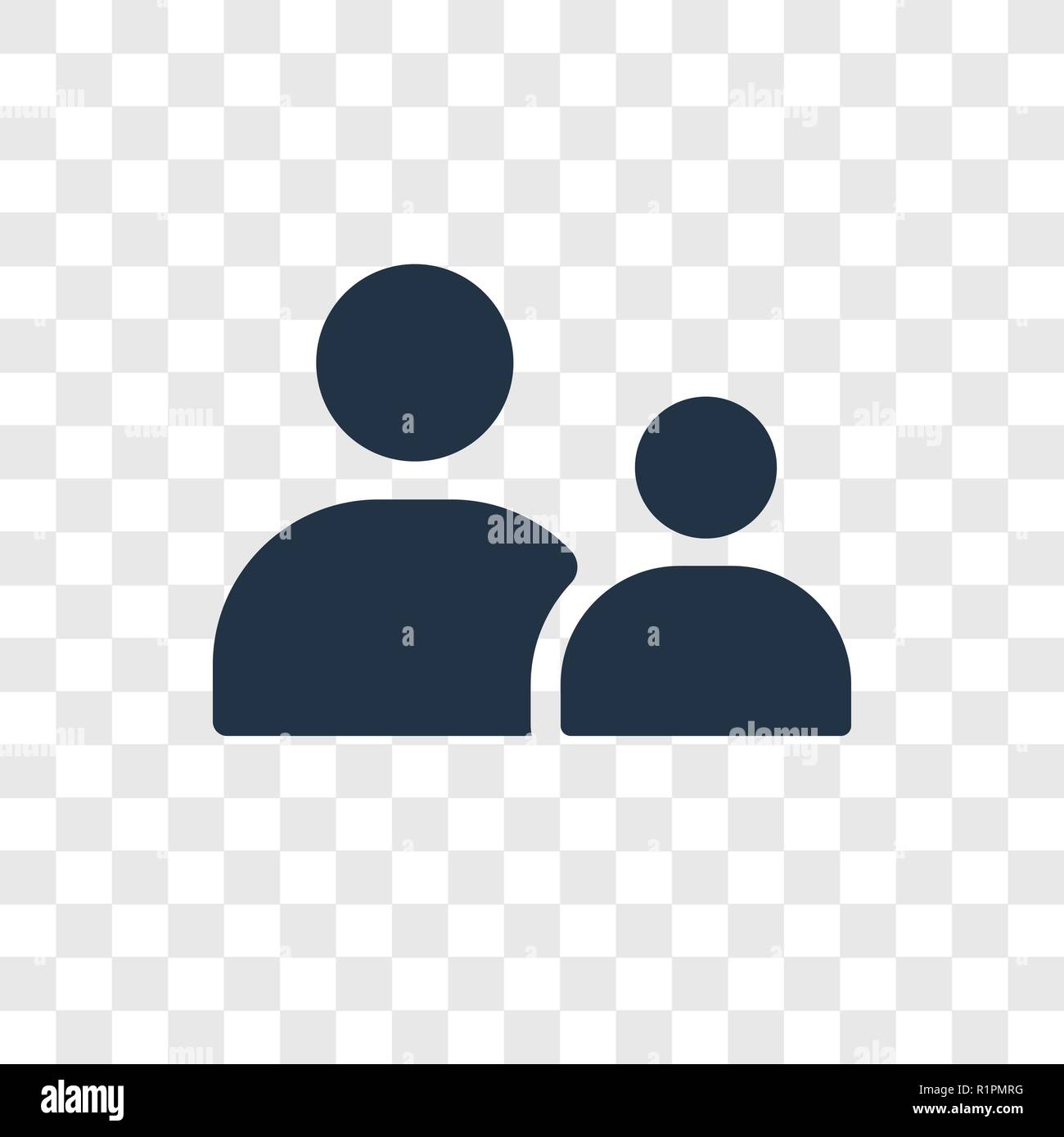 Child consent vector icon isolated on transparent background, Child ...