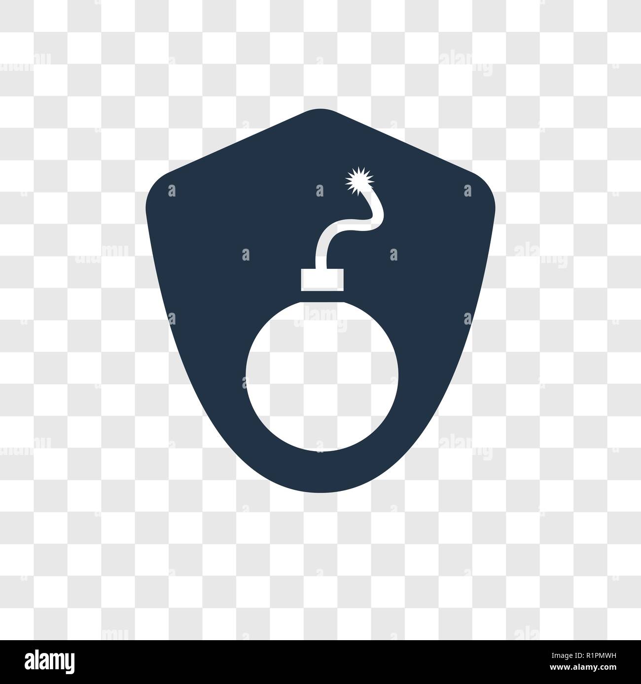 Attack vector icon isolated on transparent background, Attack ...