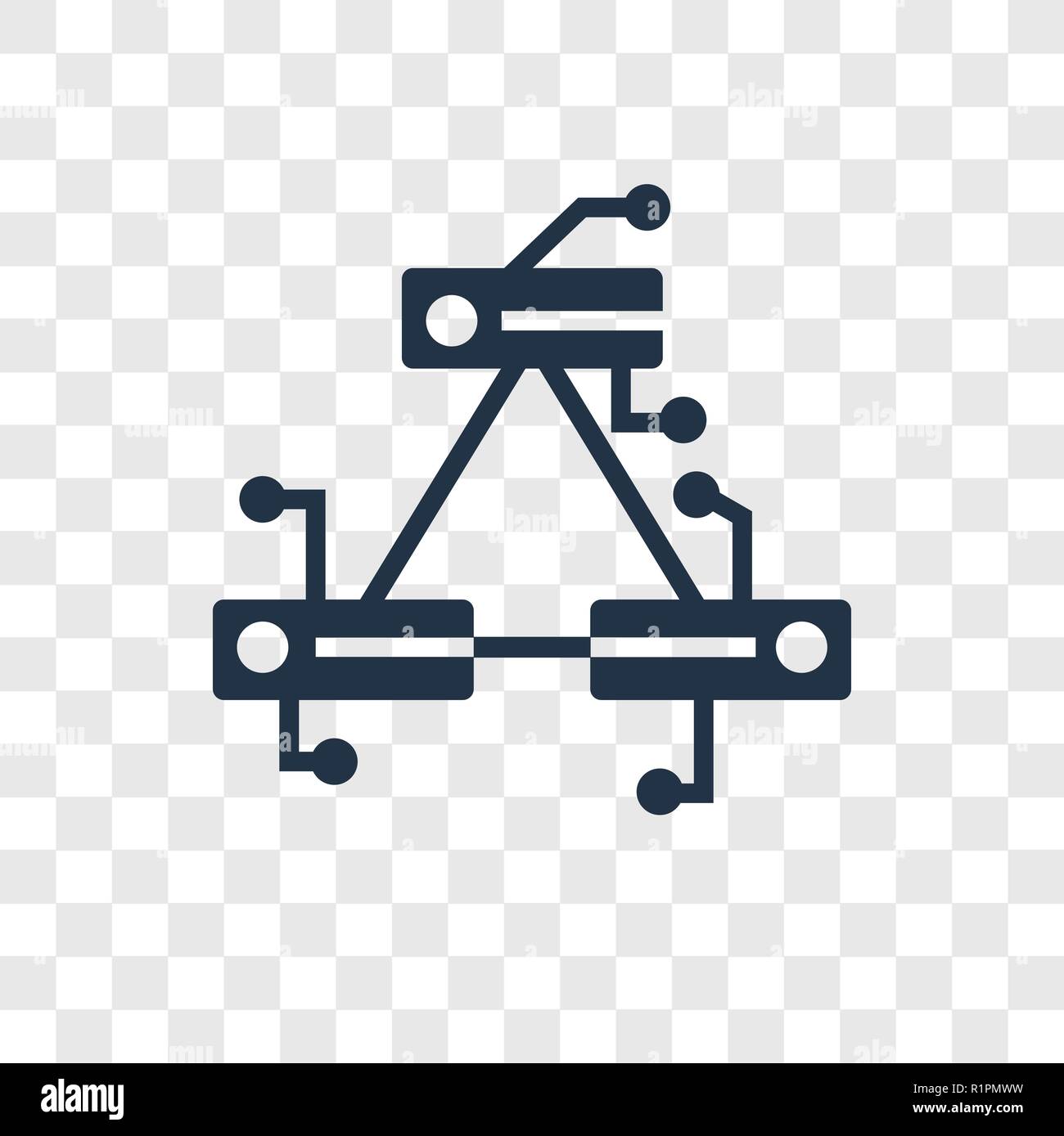 Server vector icon isolated on transparent background, Server ...