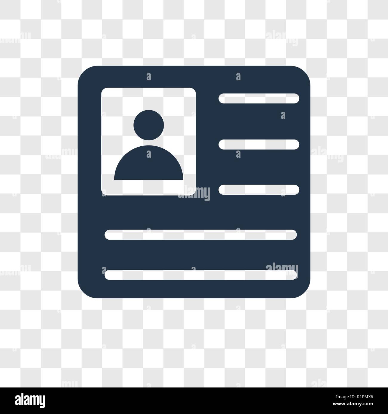 Profile vector icon isolated on transparent background, Profile ...