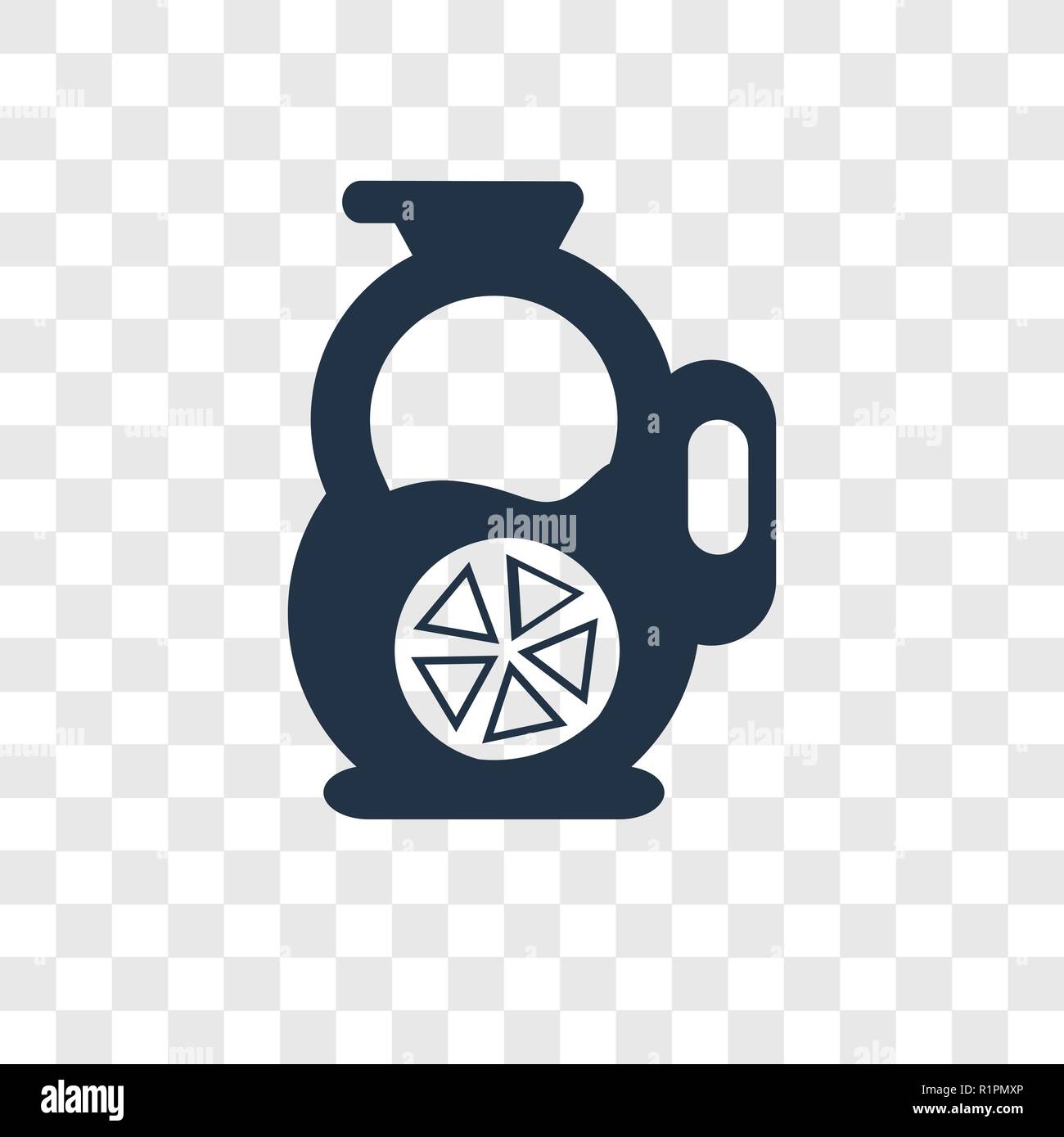 Sangria vector icon isolated on transparent background, Sangria ...