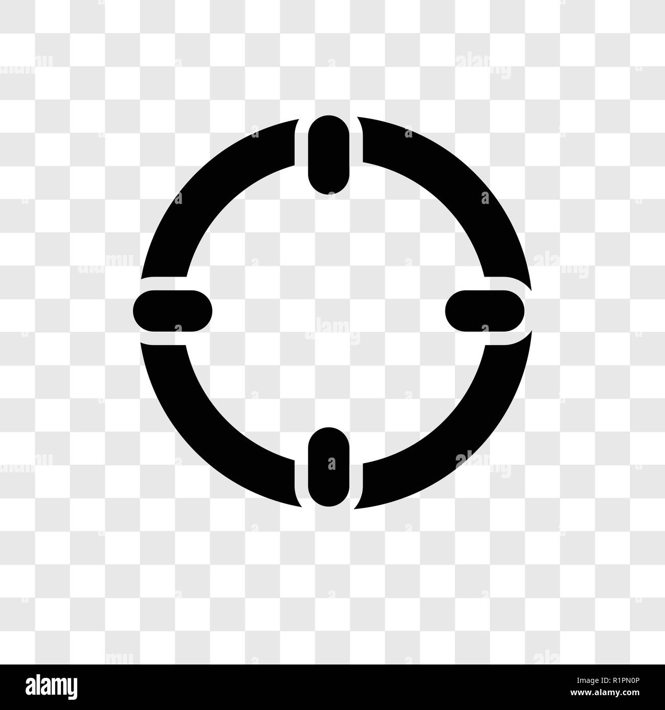 Circle vector icon isolated on transparent background, Circle ...
