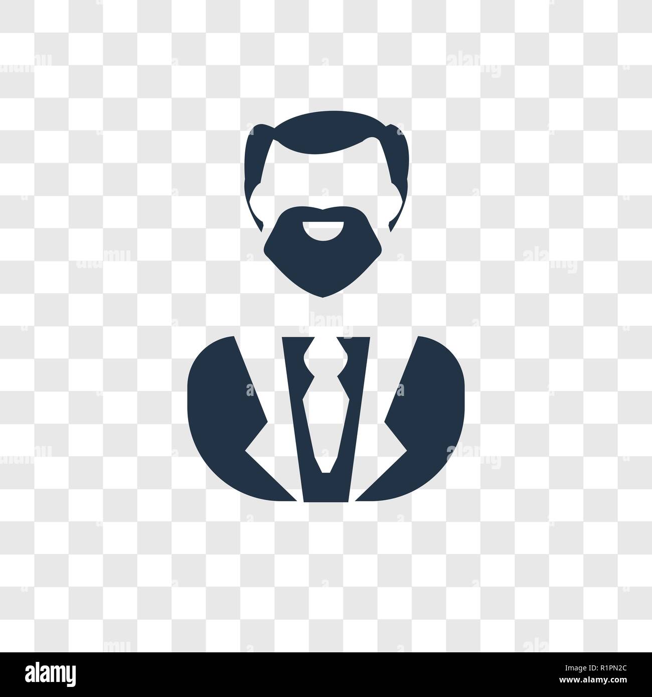 Businessman vector icon isolated on transparent background, Businessman ...