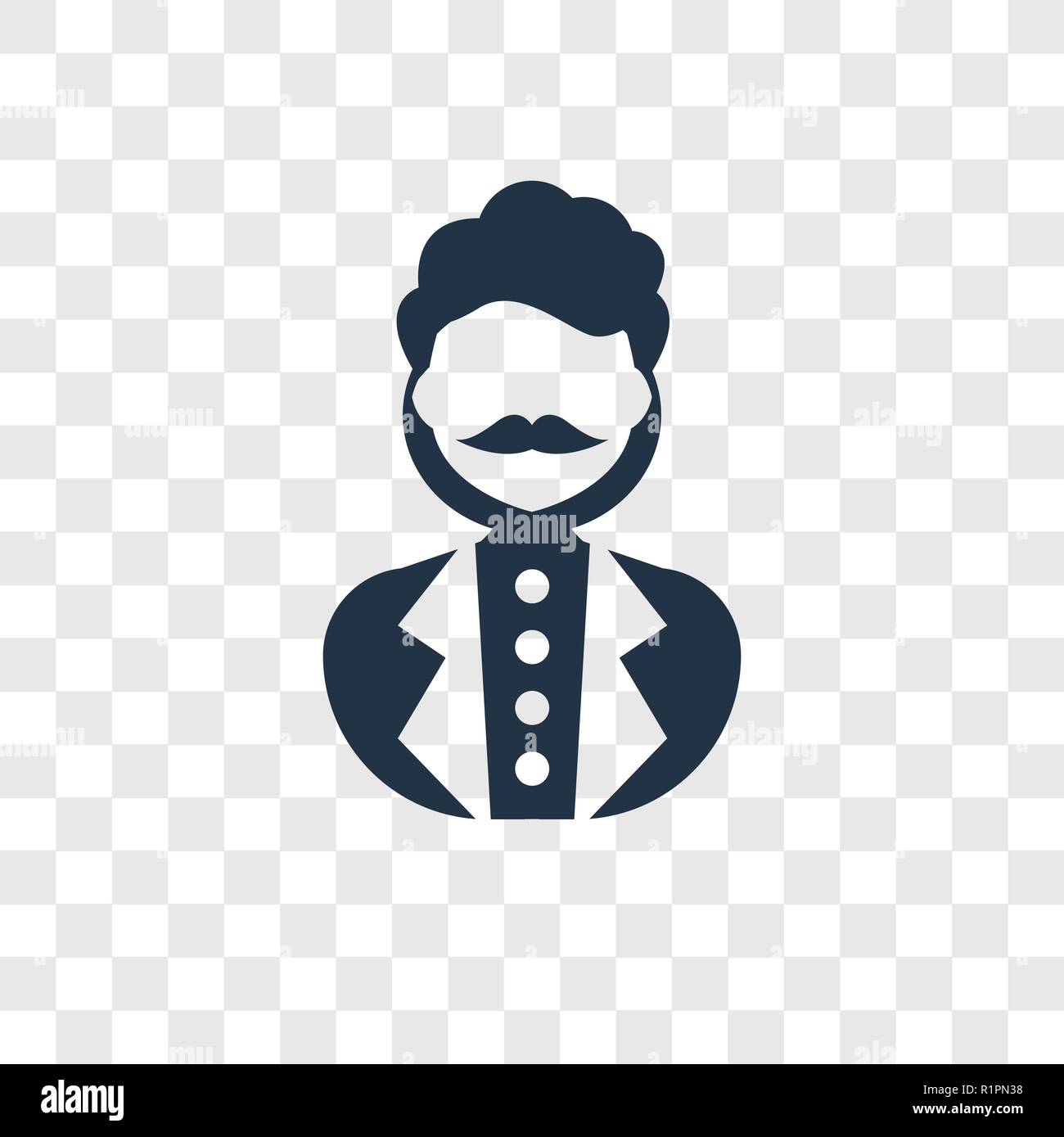 Man vector icon isolated on transparent background, Man transparency ...