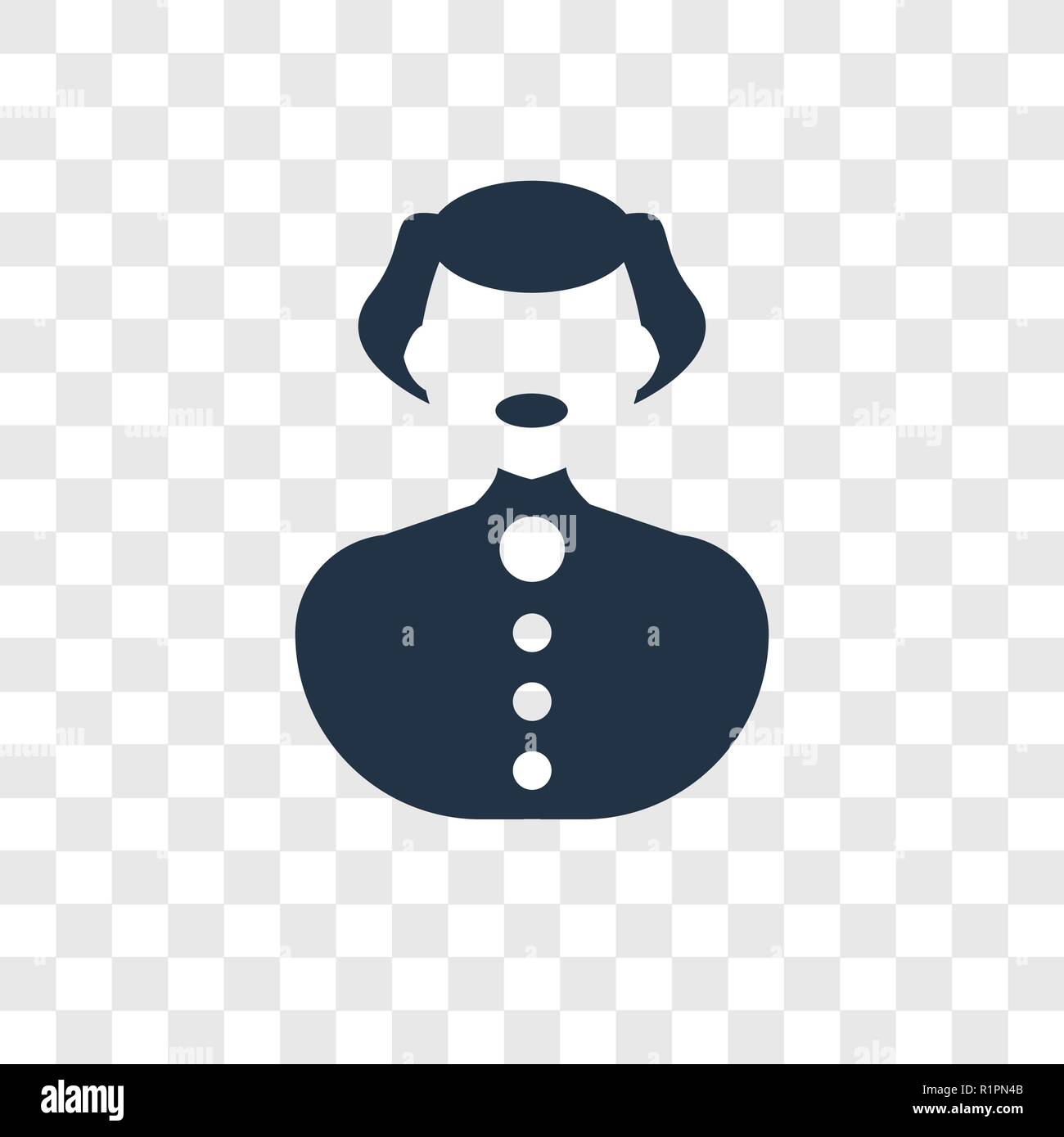 Man vector icon isolated on transparent background, Man transparency ...