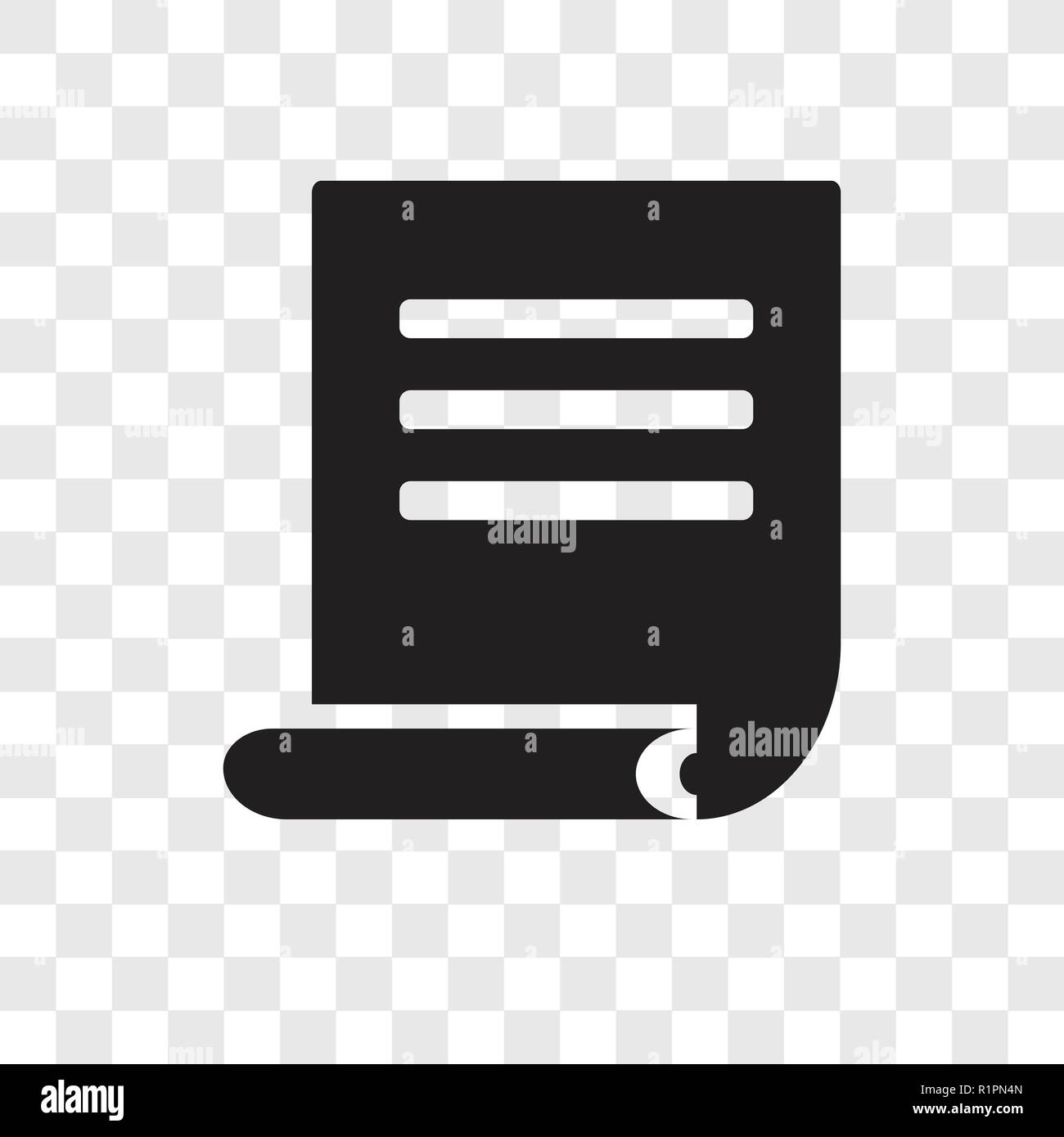 Diploma with a ribbon vector icon isolated on transparent background ...