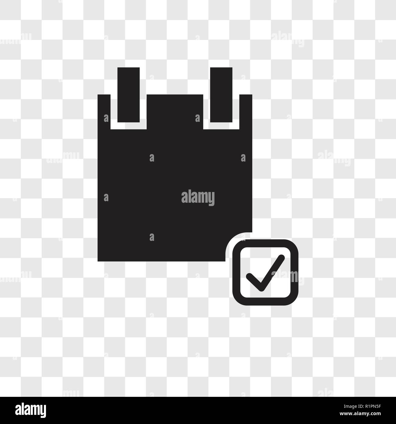 Application form vector icon isolated on transparent background, Application form transparency ...