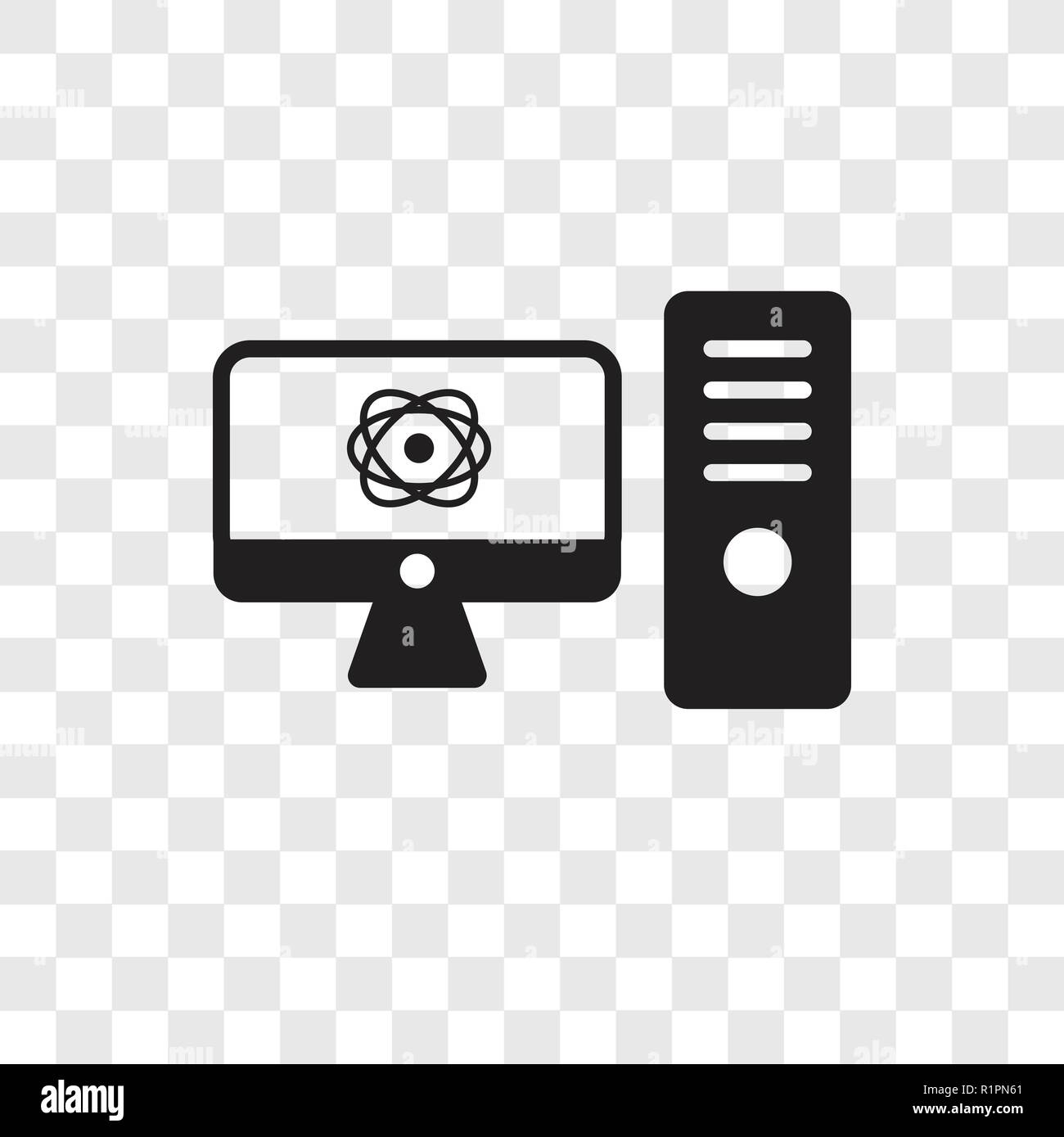 Educational platform vector icon isolated on transparent background ...