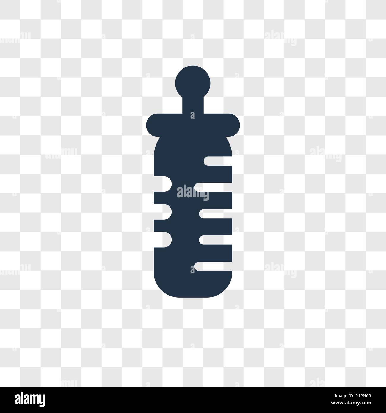 Feeding Bottle vector icon isolated on transparent background, Feeding ...