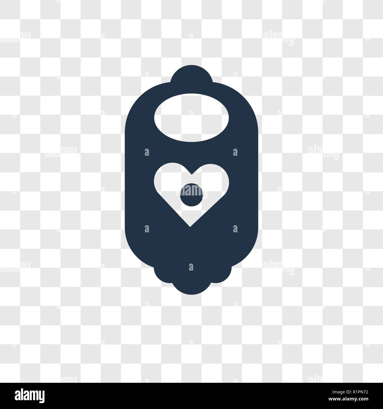 Bib vector icon isolated on transparent background, Bib transparency ...