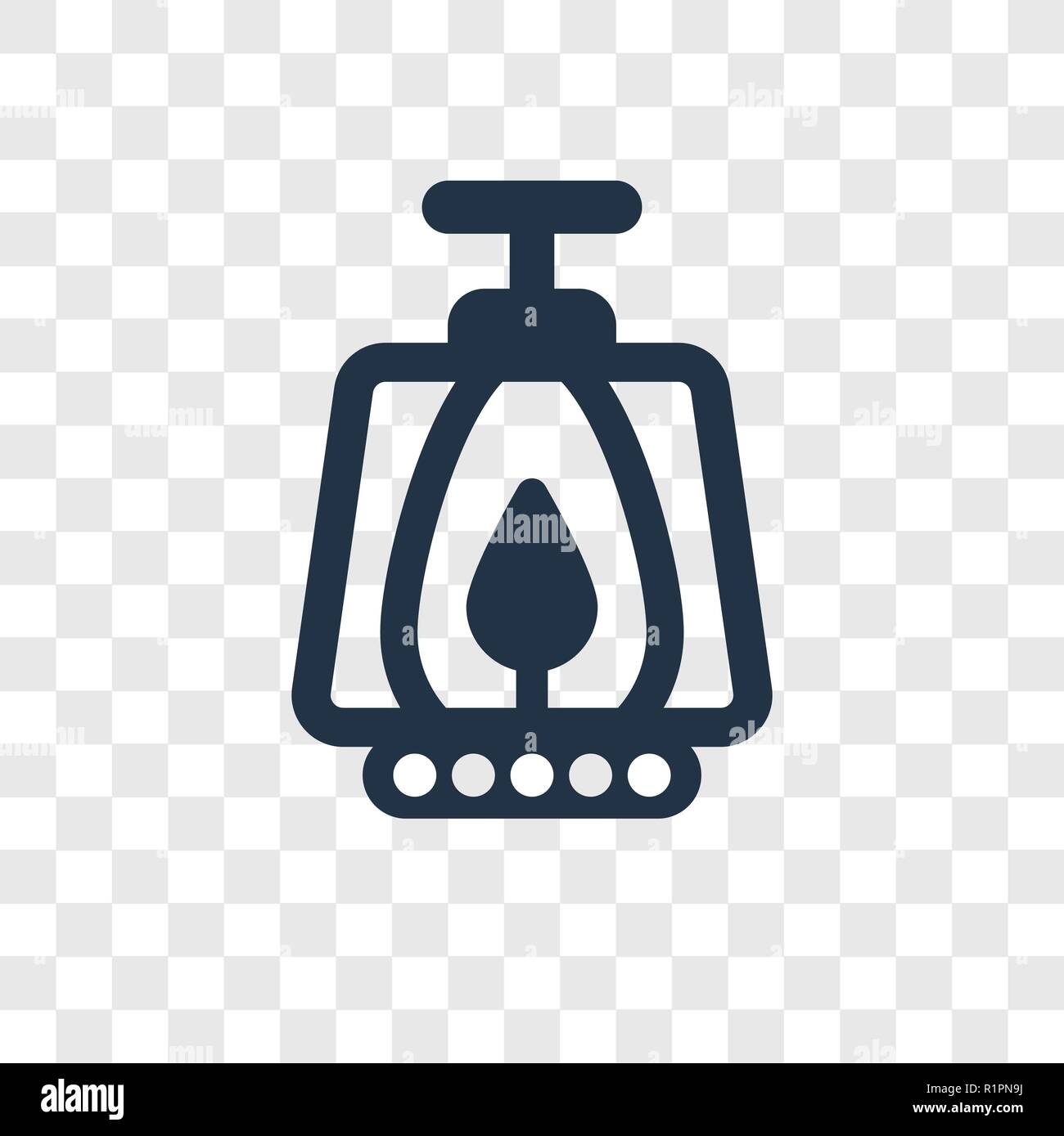 Lamp vector icon isolated on transparent background, Lamp transparency ...