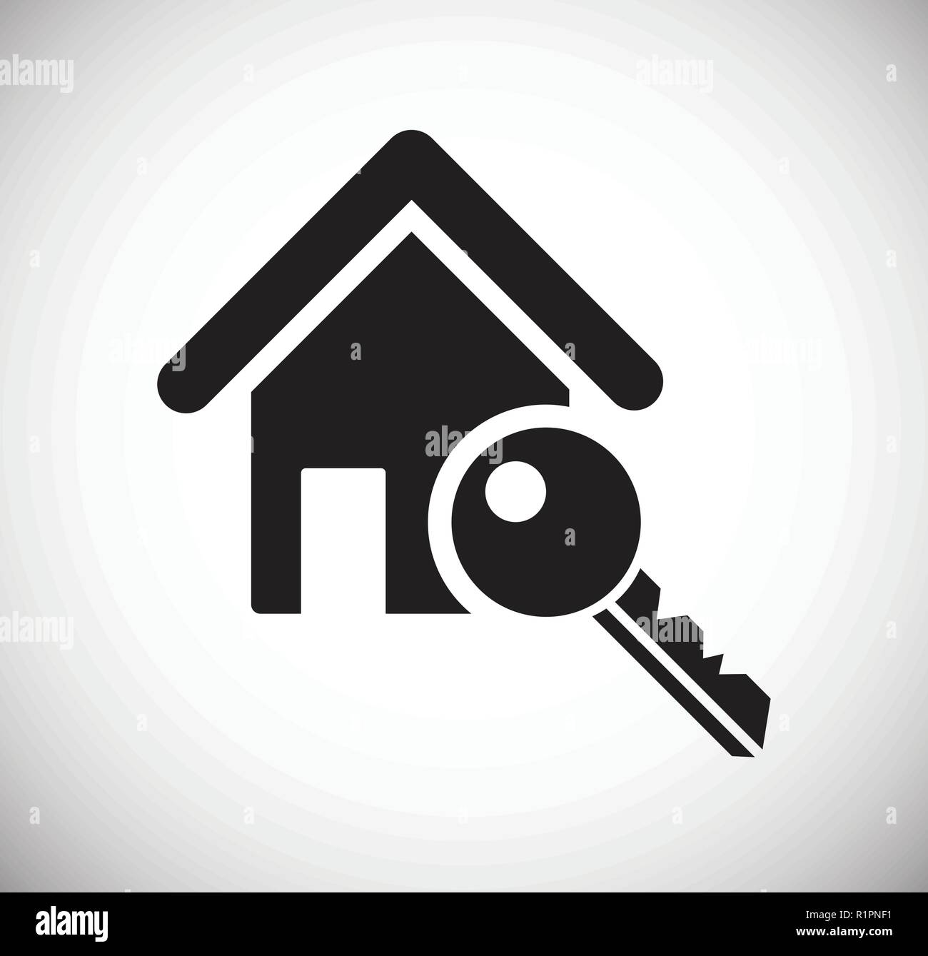 Locked house on white background Stock Vector Image & Art - Alamy