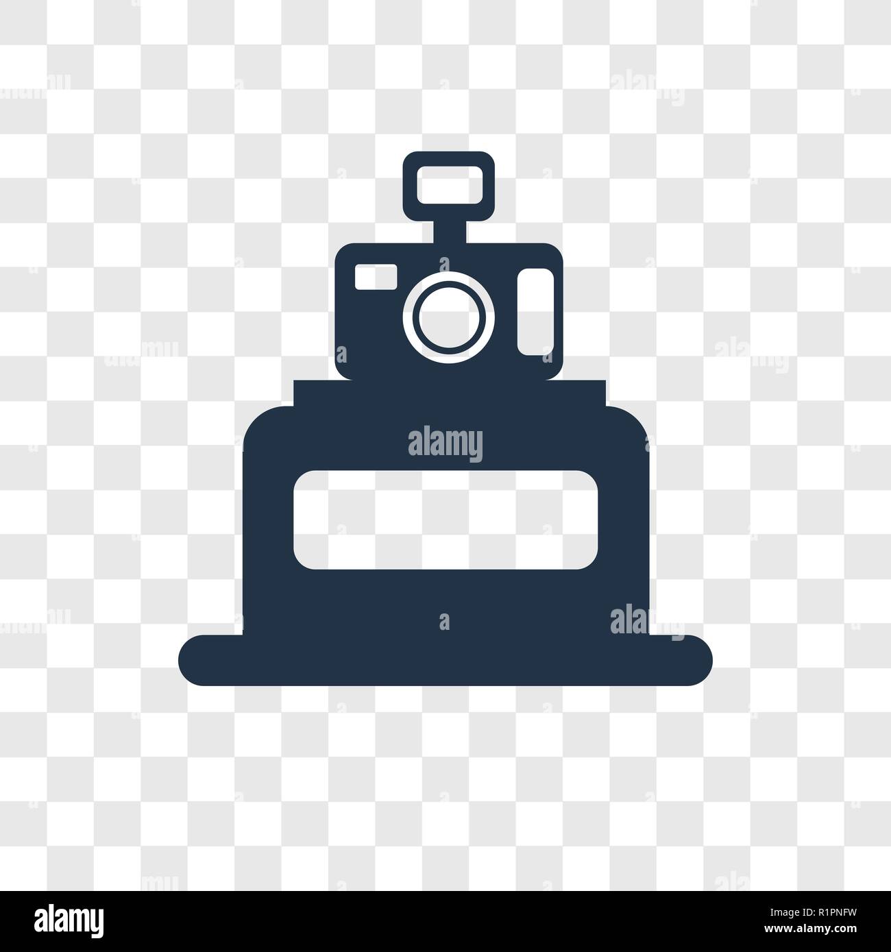 Photographic vector icon isolated on transparent background ...