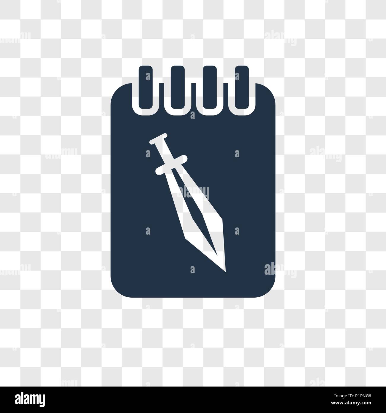 Notebook vector icon isolated on transparent background, Notebook ...