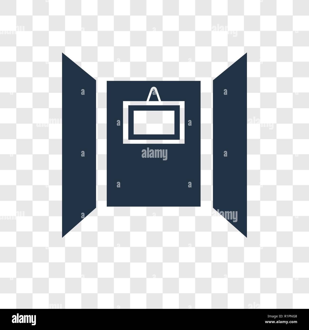 Exhibition vector icon isolated on transparent background, Exhibition ...