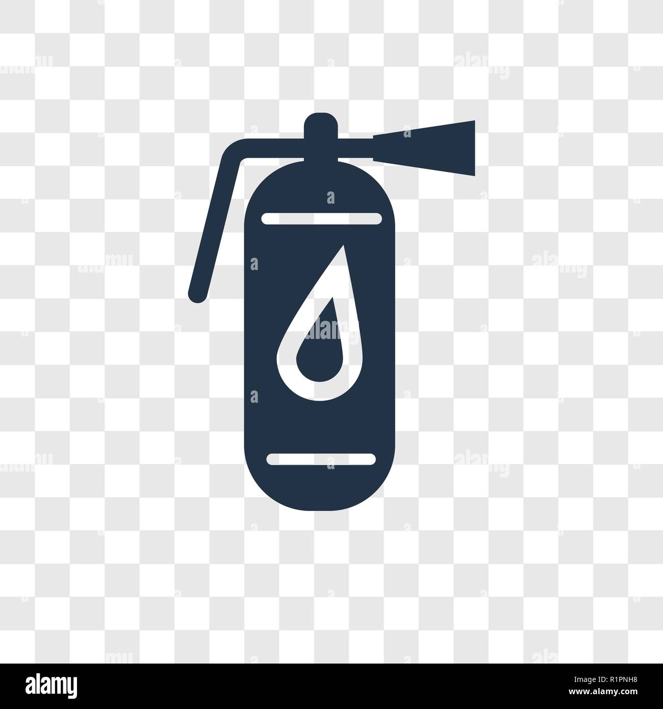 Fire extinguisher vector icon isolated on transparent background, Fire ...