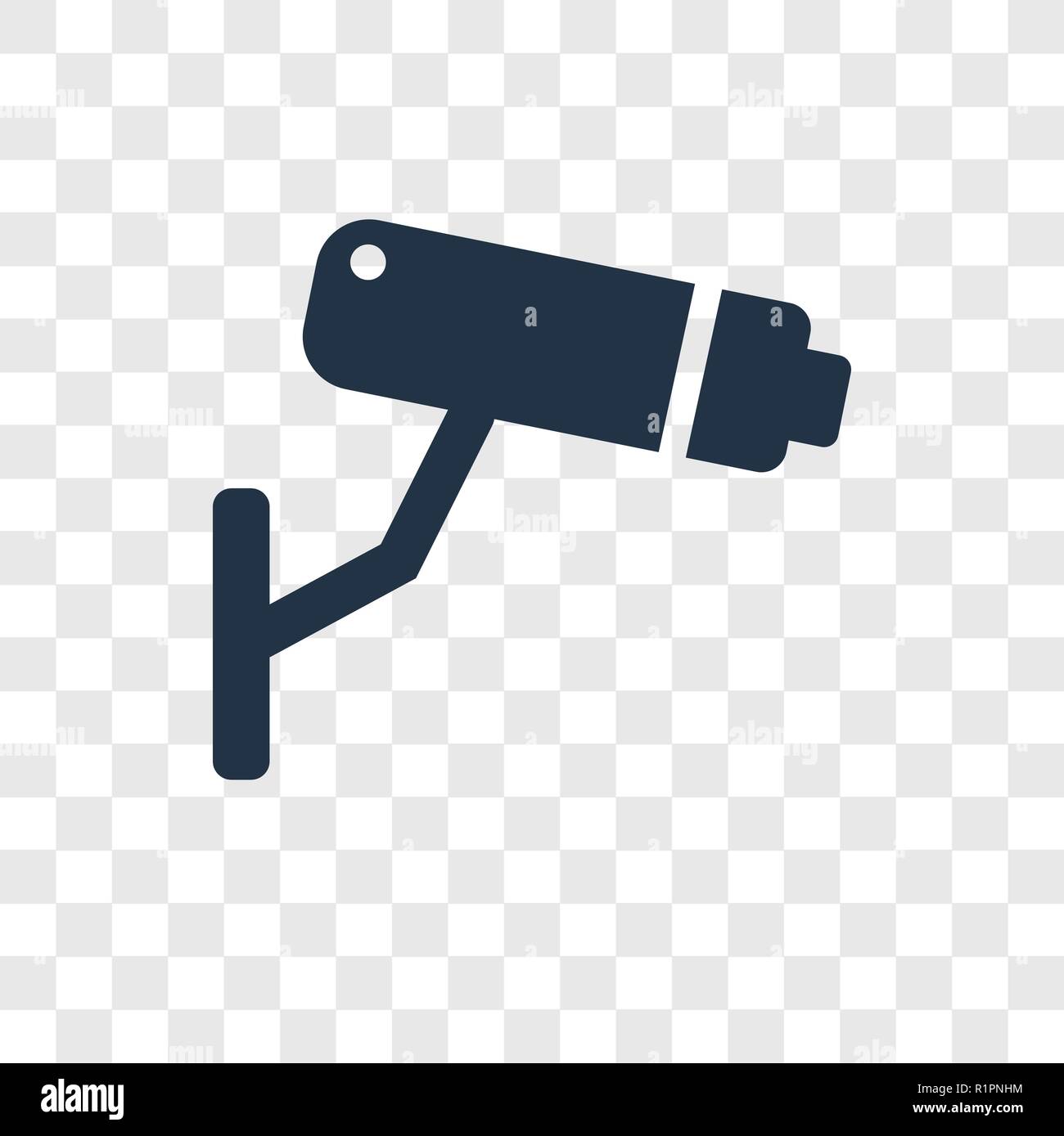 Cctv vector icon isolated on transparent background, Cctv transparency ...