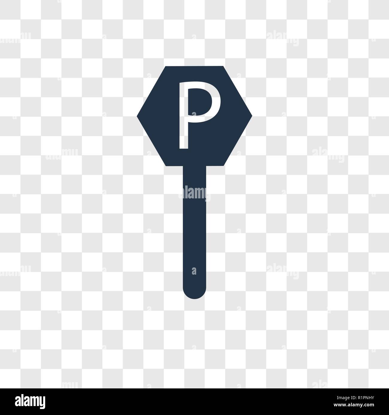 Parking vector icon isolated on transparent background, Parking ...