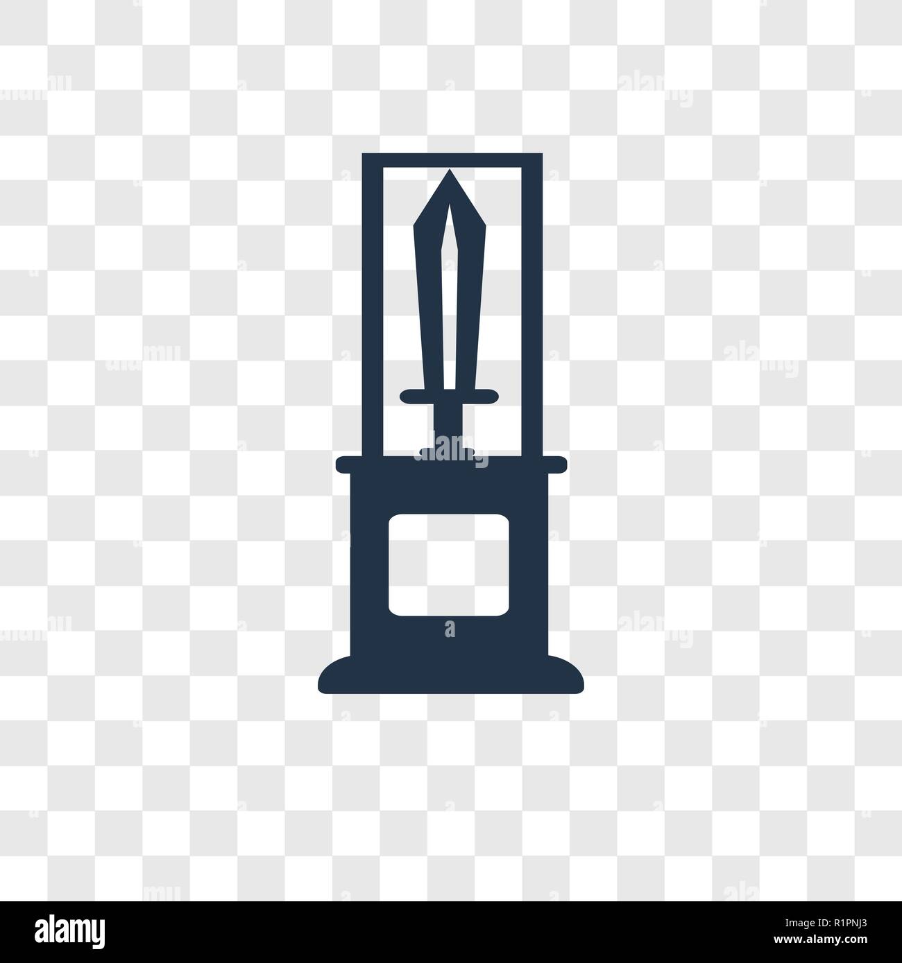 Sword vector icon isolated on transparent background, Sword ...