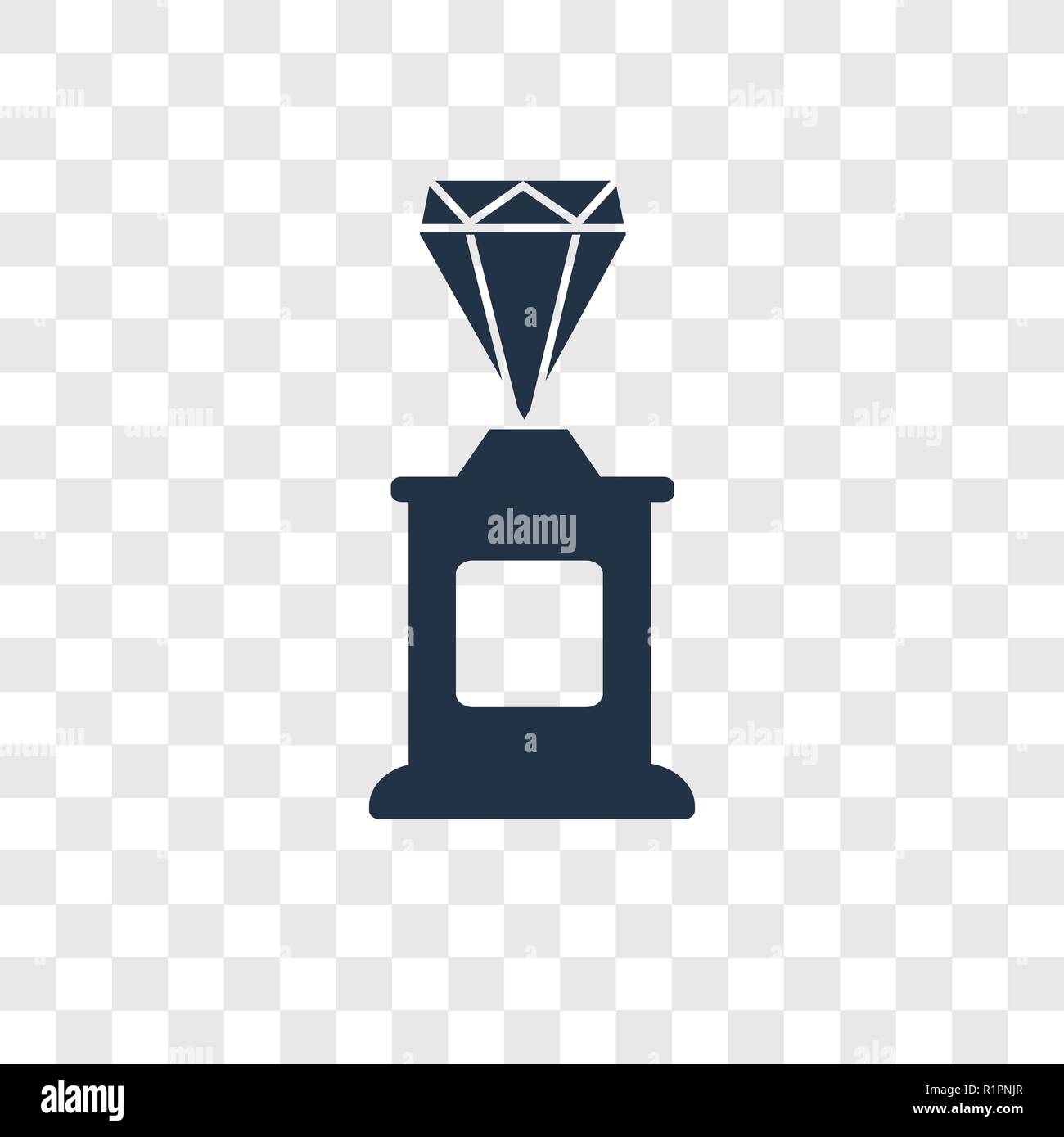 Diamond vector icon isolated on transparent background, Diamond ...