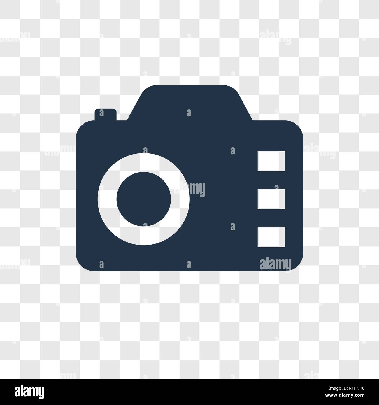 Camera vector icon isolated on transparent background, Camera ...