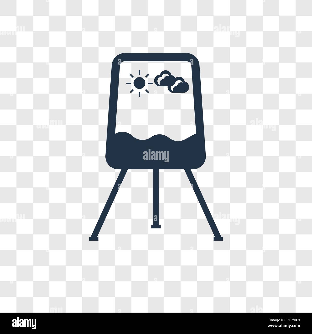 Painting vector icon isolated on transparent background, Painting ...