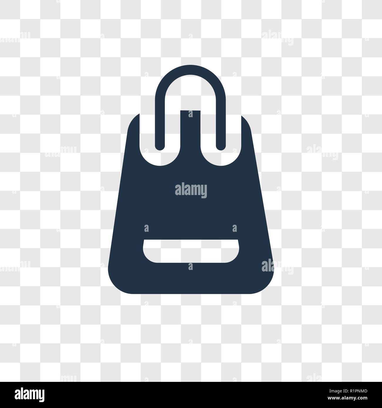 Shopping bag vector icon isolated on transparent background, Shopping ...