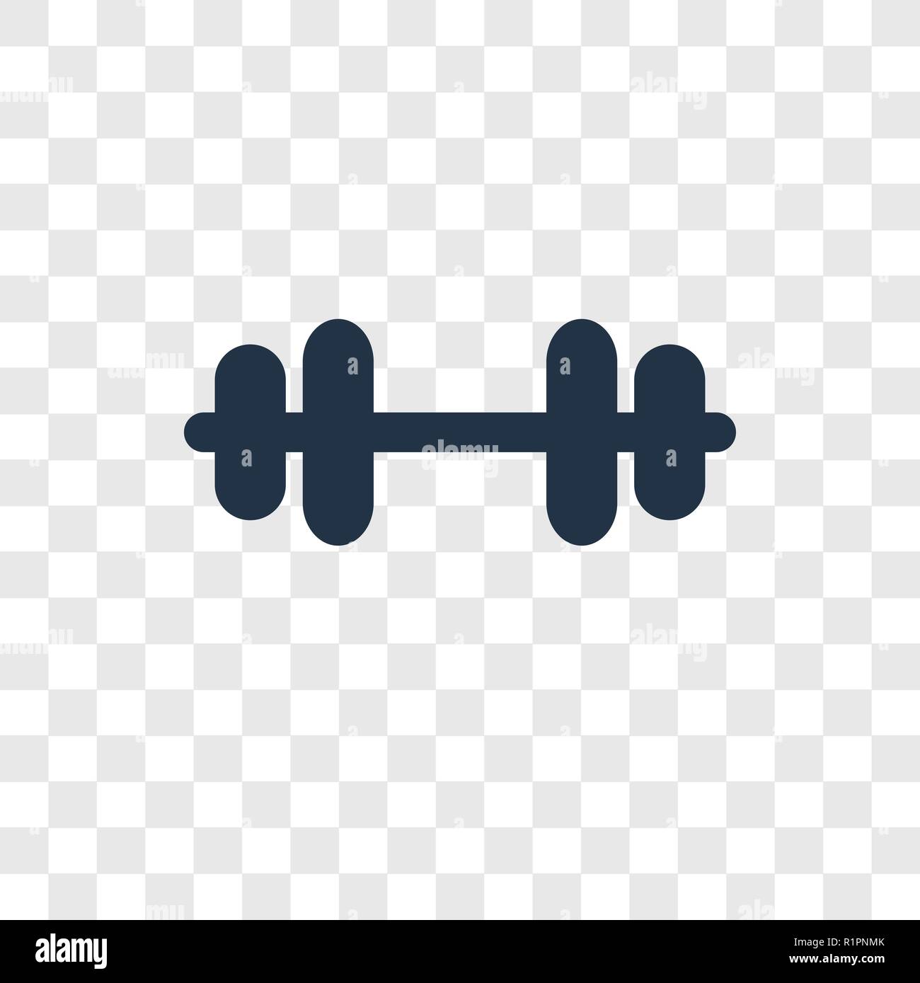 Dumbell vector icon isolated on transparent background, Dumbell ...