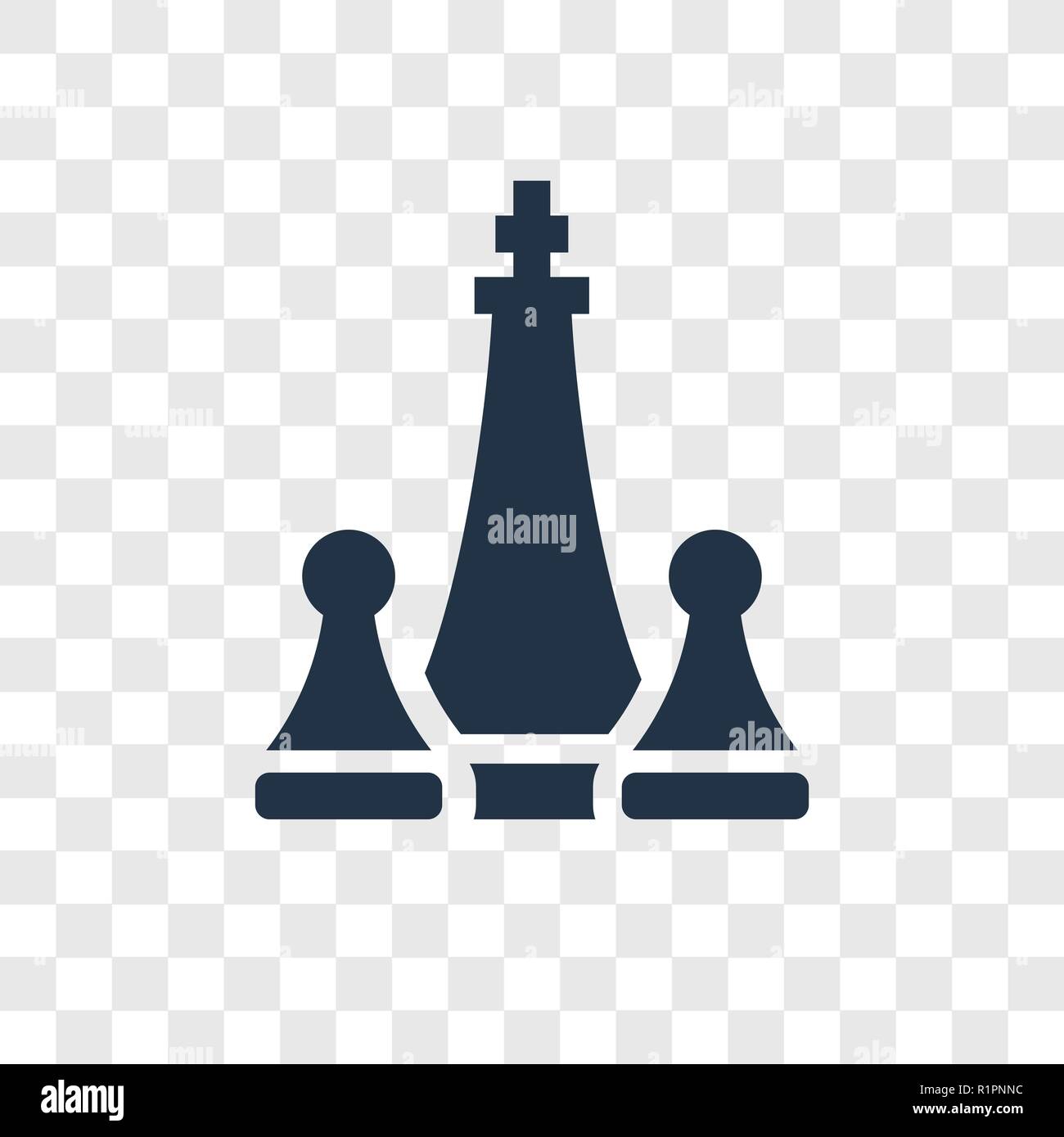 Chess vector icon isolated on transparent background, Chess transparency logo concept Stock ...