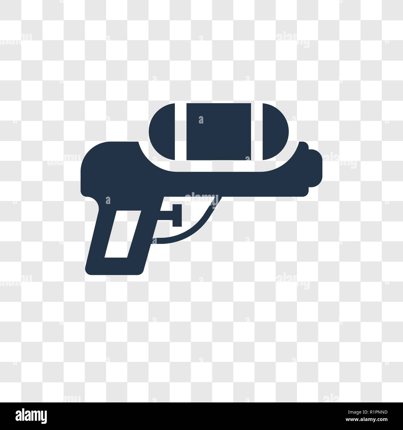 Water gun vector icon isolated on transparent background, Water gun ...
