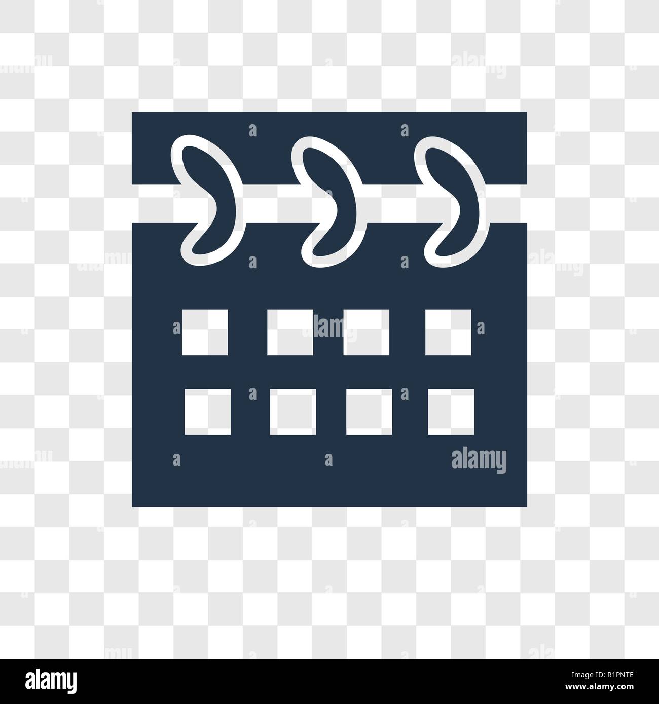 Calendar vector icon isolated on transparent background, Calendar ...