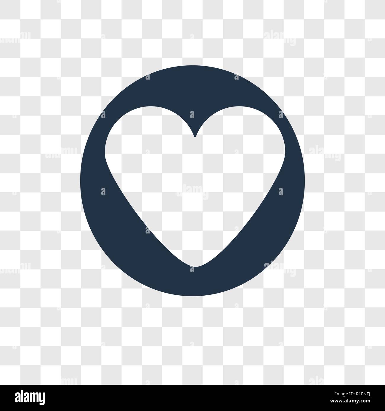 Heart vector icon isolated on transparent background, Heart ...