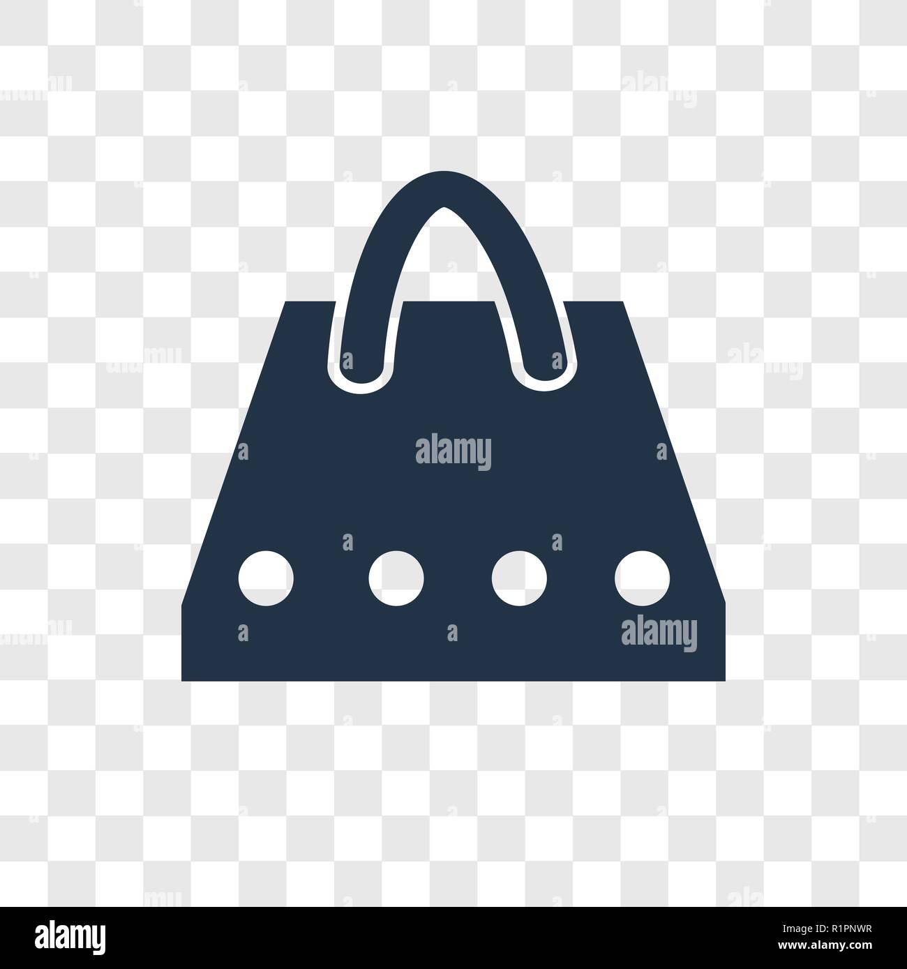 Bag vector icon isolated on transparent background, Bag transparency ...