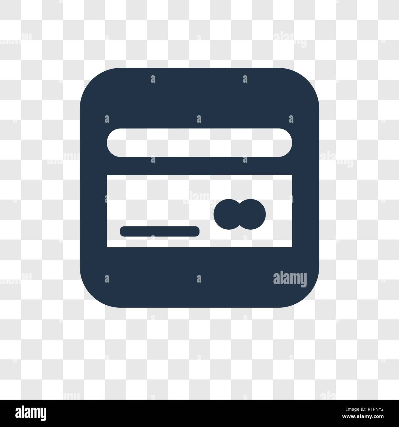 Cit card vector icon isolated on transparent background, Cit card ...