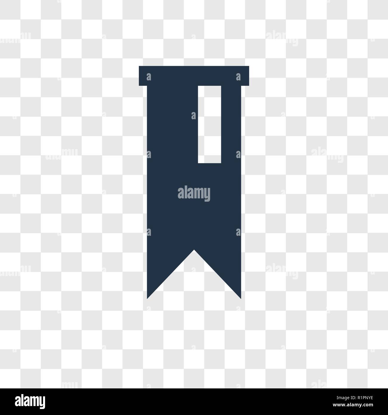 Bookmark vector icon isolated on transparent background, Bookmark ...