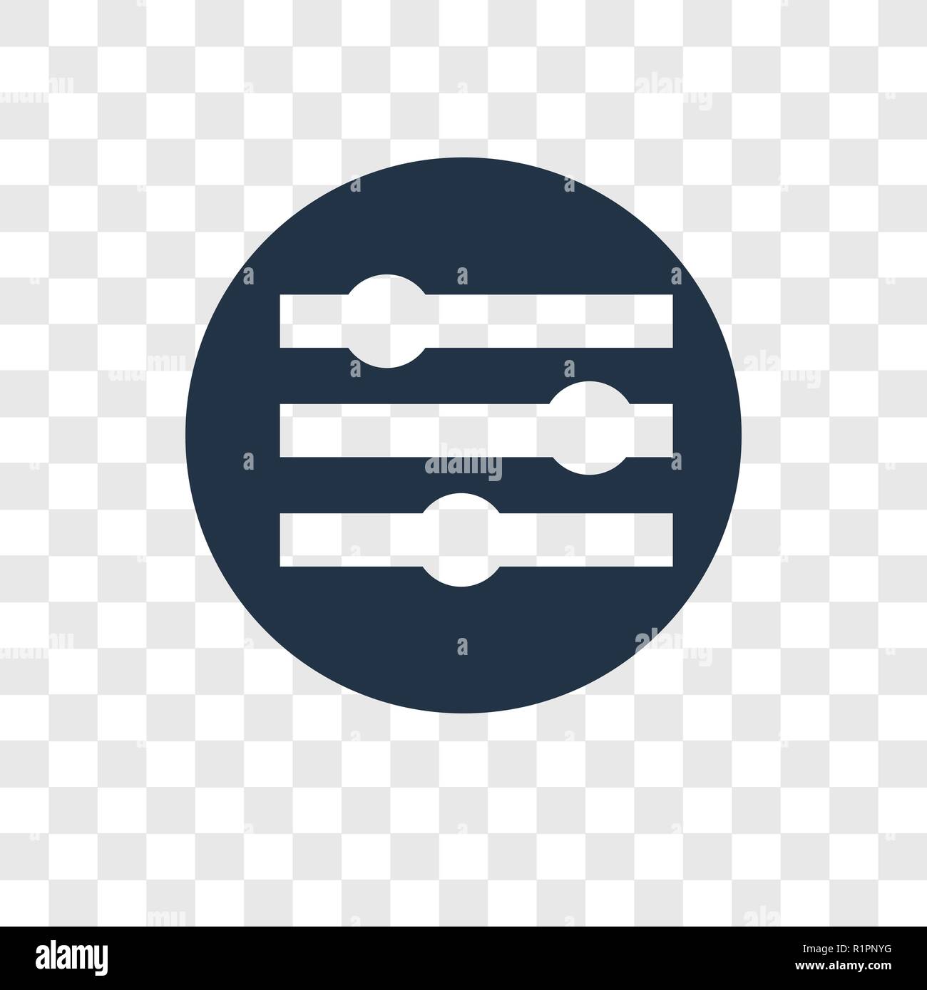 Settings vector icon isolated on transparent background, Settings ...