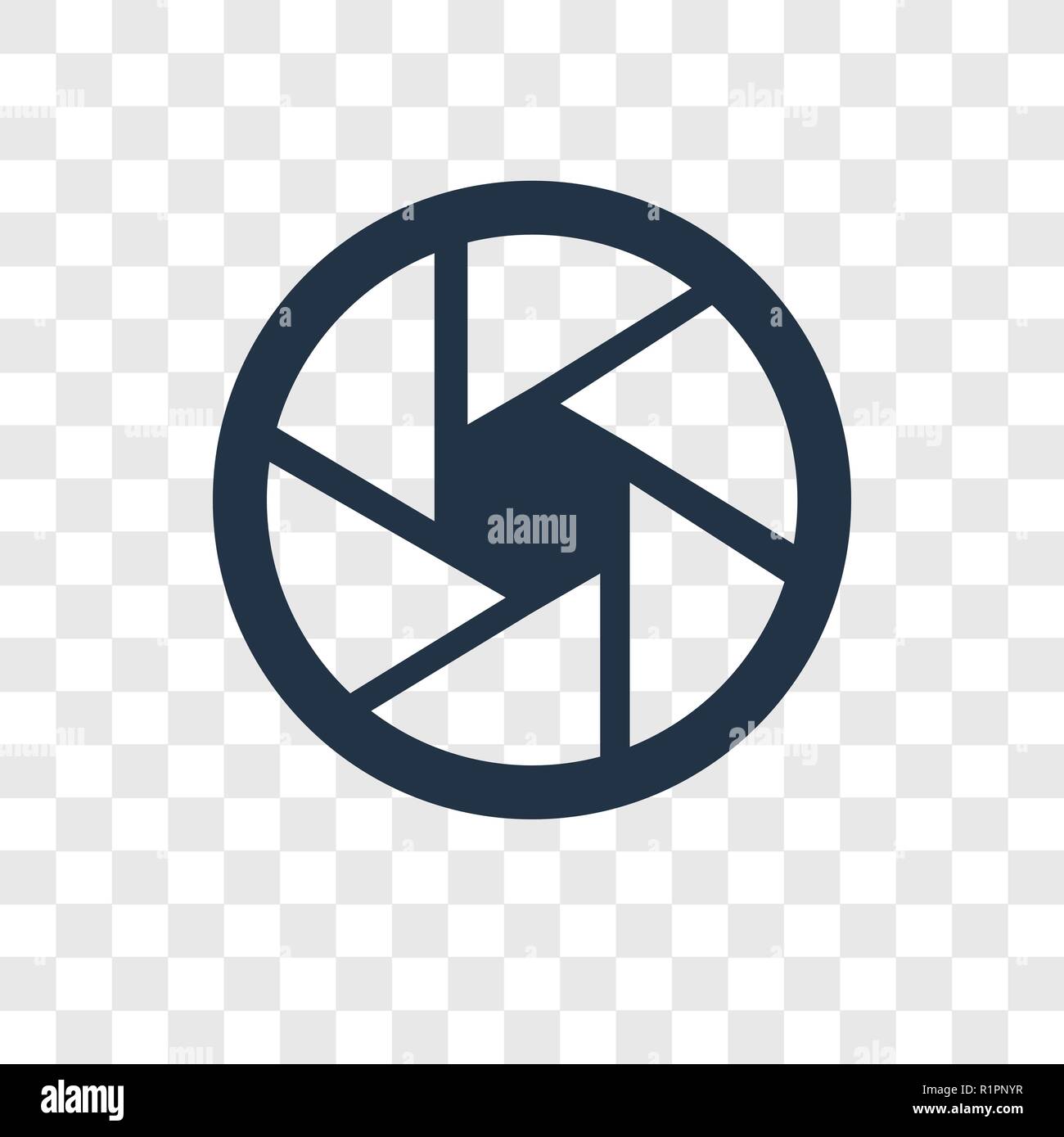 Shutter vector icon isolated on transparent background, Shutter ...