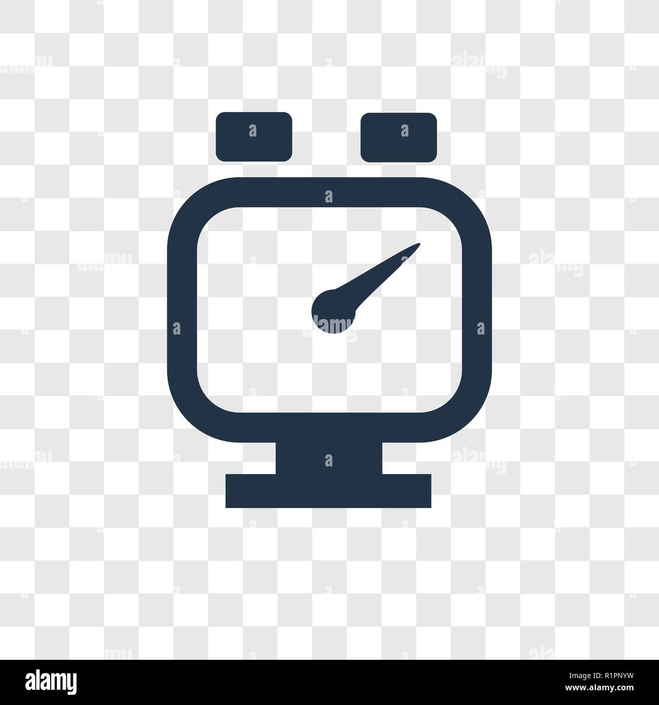 Clock vector icon isolated on transparent background, Clock ...