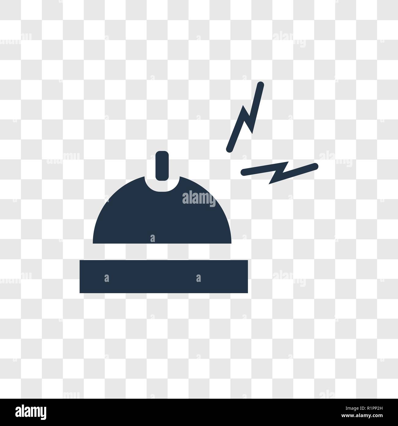 Bell vector icon isolated on transparent background, Bell transparency ...