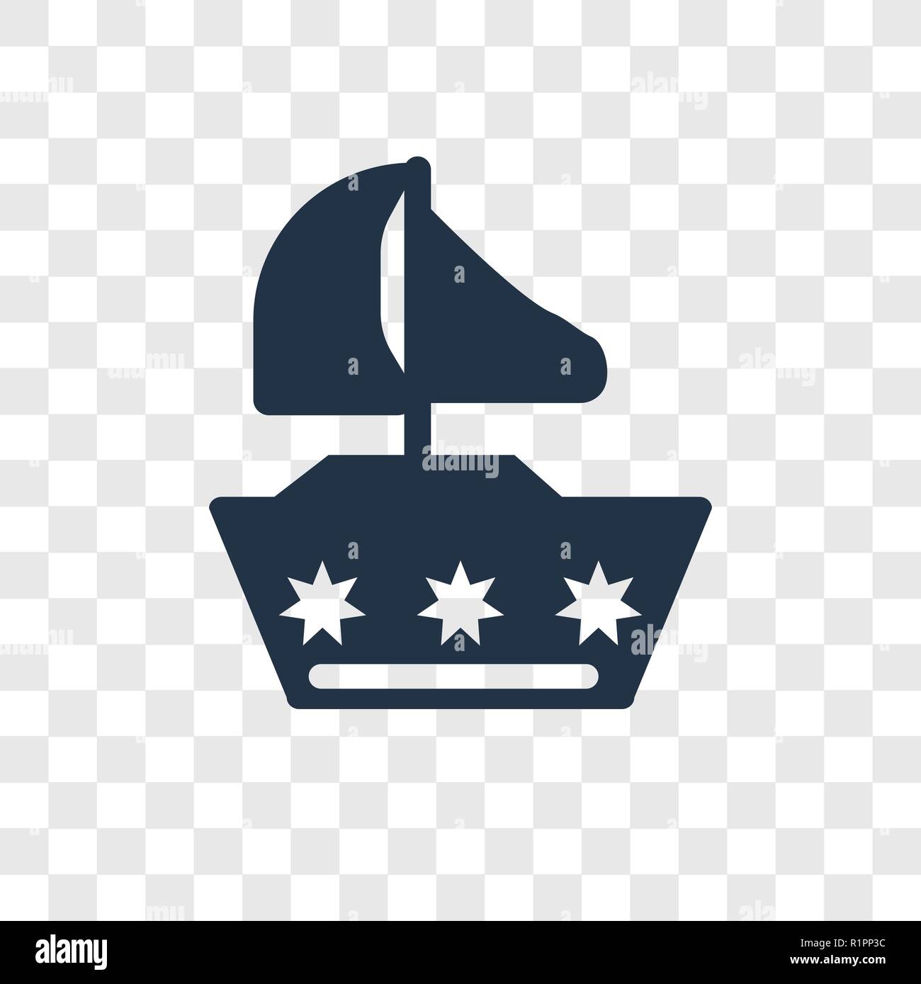 Sailboat vector icon isolated on transparent background, Sailboat ...