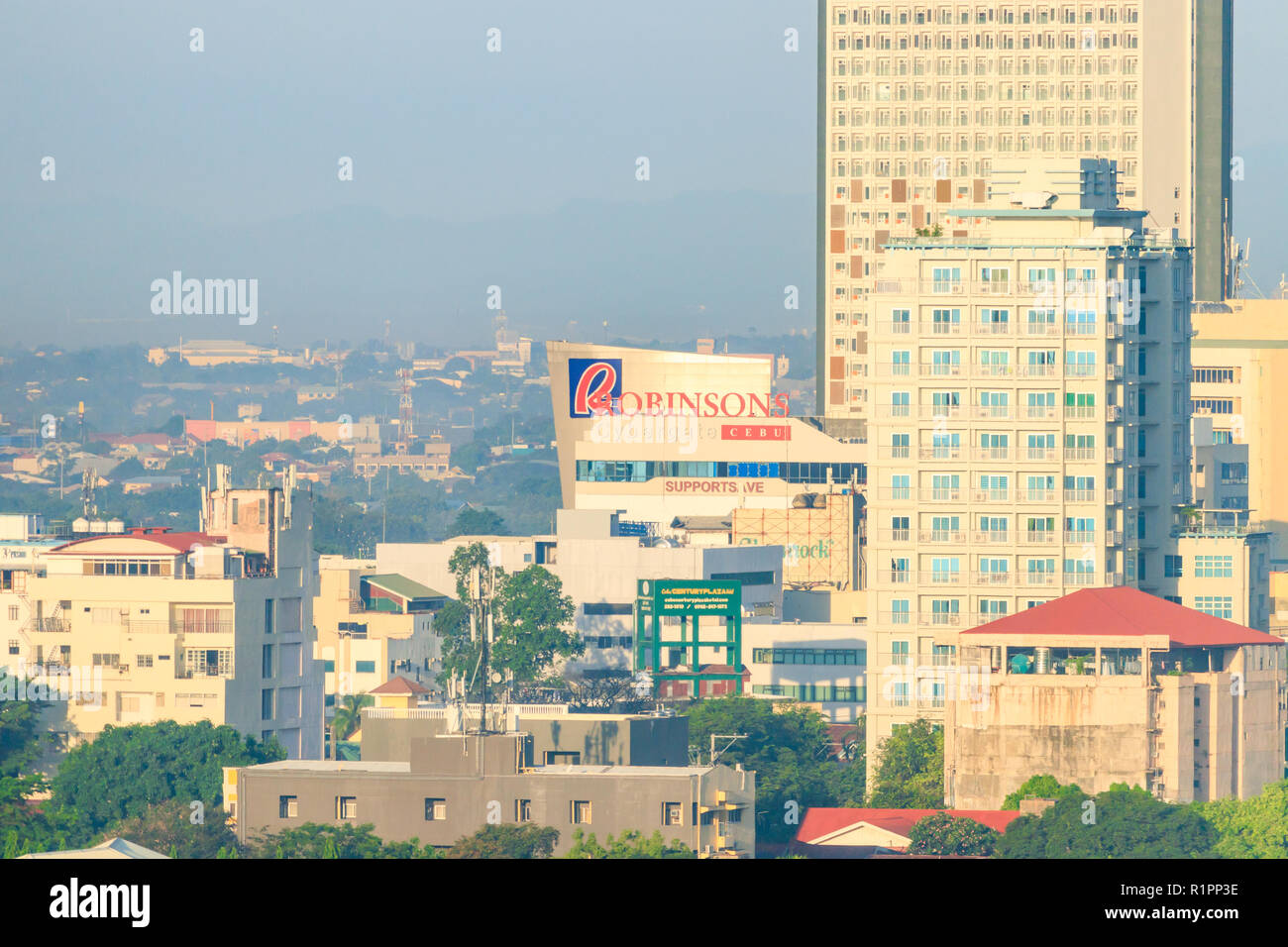 View Of Buildings In Cebu City Stock Photo - Alamy
