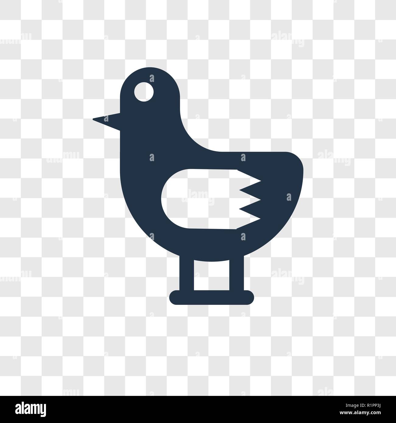 Seagull vector icon isolated on transparent background, Seagull ...